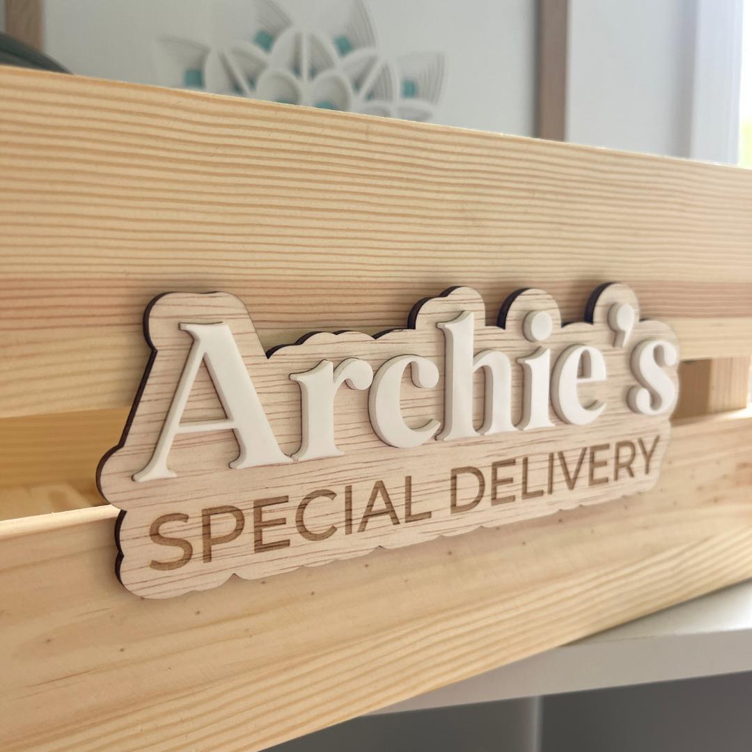 Easter/Christmas Crate Name Plaque (Crate not included) | The Custom ...